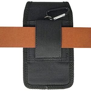 AQ Mobile Vertical Holster for Cell Phone, Size XXL (Inner Size: 6.7 x 3.15 x 0.43 in) Nylon, Belt Loop