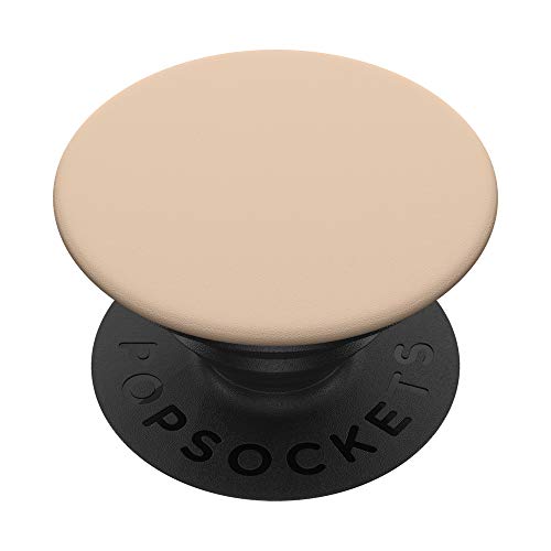 Simple Chic Solid Color Pastel Neutral Warm Cream Beige PopSockets PopGrip: Swappable Grip for Phones & Tablets