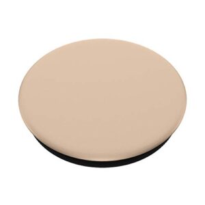 Simple Chic Solid Color Pastel Neutral Warm Cream Beige PopSockets PopGrip: Swappable Grip for Phones & Tablets