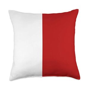 beach home coastal collection nautical signal flag code maritime international letter h throw pillow, 18x18, multicolor