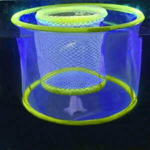 2 Units Aquarium Fish Hatchery Isolation net, Aquarium Fish Breeder Tank Isolation Hatching Net Box, a Large Aperture net and a Small Aperture net Together