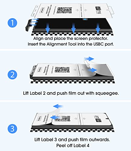 (2 Pack) amFilm Elastic Skin Screen Protector for Samsung Galaxy S21 Ultra 5G 6.8 inch, Fingerprint ID Compatible, with Easy Installation Alignment Tool and Video, HD Clear, TPU Film Full Coverage