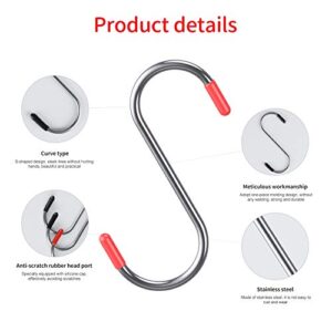 NewFamily 24-Pack S Hooks for Hanging,S Hooks Heavy Duty for Hanging Clothes,S Hook for Kitchen,Wardrobe,Work Shop,Bathroom,Garden,Office