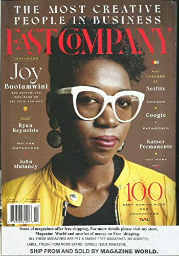 FAST COMPANY MAGAZINE THE MOST CREATIVE PEOPLE IN BUSINESS SEPTEMBER, 2020