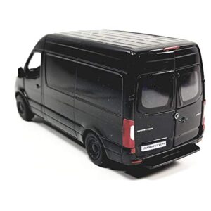 KiNSMART 2019 Mercedes-Benz Sprinter Cargo Van Black 1:48 O Scale Die Cast Metal Model Toy Car w/Pullback Action