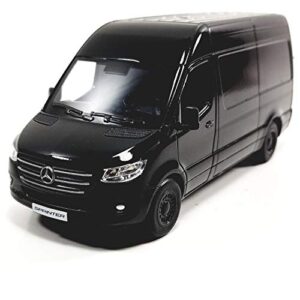 KiNSMART 2019 Mercedes-Benz Sprinter Cargo Van Black 1:48 O Scale Die Cast Metal Model Toy Car w/Pullback Action