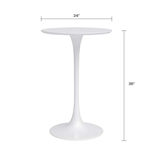 Jamesdar Kurv Counter Height Table, White