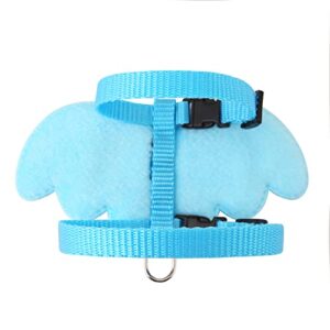 Mogoko 2 Pcs Cute Rabbit Harness and Leash Set, Adjustable Bunny Vest Dress with Lead for Ferret Guinea Pig Kitten Small Animals (S)