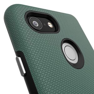 Crave Dual Guard for Google Pixel 3 Case, Shockproof Protection Dual Layer Case for Google Pixel 3 - Forest Green