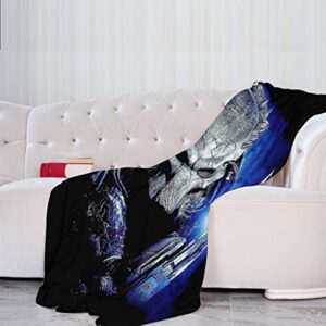 GACOZ-The Predator - Blue- Ultra Soft Throw Blanket Flannel Fleece All Season Light Weight Living Room Bedroom Warm Blanket 80×60inch