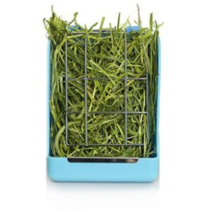 CalPalmy 2-Pack Hay Feeder for Rabbits, Guinea Pigs, and Chinchillas - Minimize Waste and Mess with 5 1/2" x 3" x 7 3/8" Hanging Alfalfa and Timothy Hay Dispenser