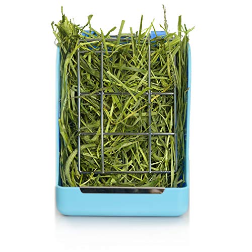 CalPalmy 2-Pack Hay Feeder for Rabbits, Guinea Pigs, and Chinchillas - Minimize Waste and Mess with 5 1/2" x 3" x 7 3/8" Hanging Alfalfa and Timothy Hay Dispenser