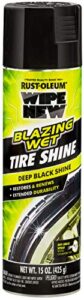 wipe new 365324 blazing wet tire shine, black