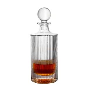 Whiskey Decanter and Glass Stopper 27 oz Square Decanter for Whiskey, Bourbon, Brandy, Liquor, and Rum