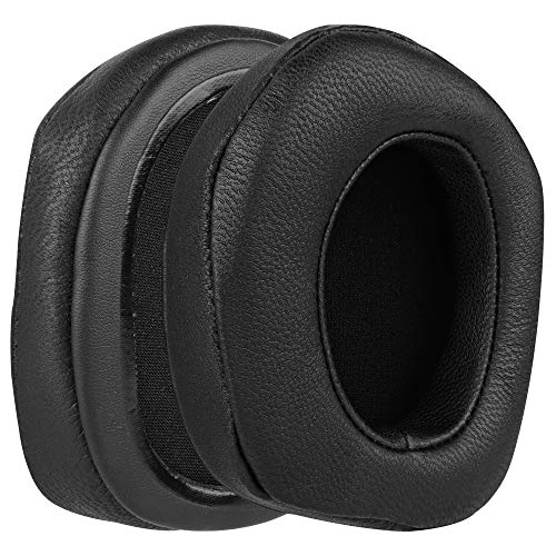 Geekria Elite Sheepskin Replacement Ear Pads for DENON AH-D600, AH-D7100 Headphones Earpads, Headset Ear Cushion Repair Parts (Black)