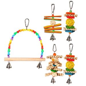 kidus fun five dangling bird toy set