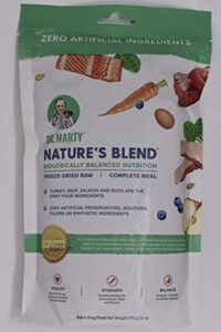 dr. marty nature's blend freeze dried raw dog food, 6 oz