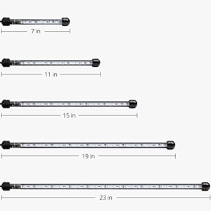 NICREW Submersible RGB Aquarium Light, Underwater Fish Tank Light with Timer Function, Multicolor LED Light with Remote Controller, 15 Inches