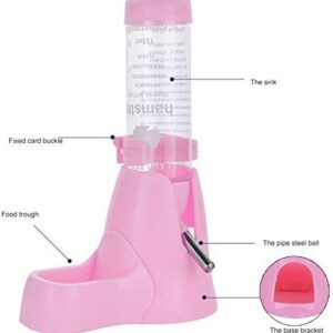 BINX (125ML, Pink) Water Dispenser Automatic pet Bottle for Hamsters, Rats, Guinea Pigs, White Rabbits and Small Animals