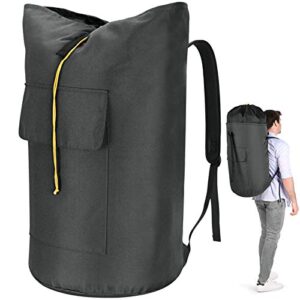 laundry backpack bag, 115l extra large laundry bag with straps, heavy duty laundry bag backpack, portable backpack laundry bag for college dorm, apartment, laundromat, college laundry bag for students