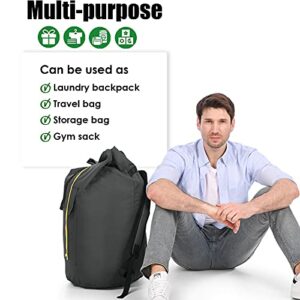 Laundry Backpack Bag, 115L Extra Large Laundry Bag with straps, Heavy Duty Laundry Bag Backpack, Portable Backpack laundry bag for College Dorm, Apartment, Laundromat, College Laundry Bag for students