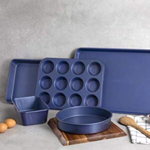 Granite Stone Diamond Granite Stone, 15 Piece Cookware and Bakeware Set, Blue