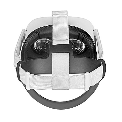 Zaracle Flexible Soft TPU Head Pad for Oculus Quest 2,Comfortable Head Strap Pad Head Cushion Reduce Head Pressure (Black)