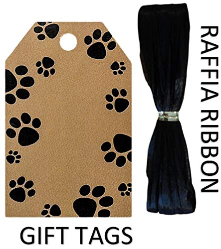 Gift Bags with Matching Tissue Paper and Gift Tags 6 Sets (PET PAWS)