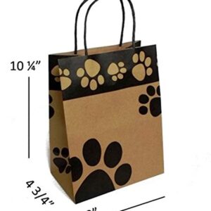 Gift Bags with Matching Tissue Paper and Gift Tags 6 Sets (PET PAWS)