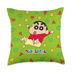 crayon shin-chan banzai shin-chan throw pillow, 18x18, multicolor