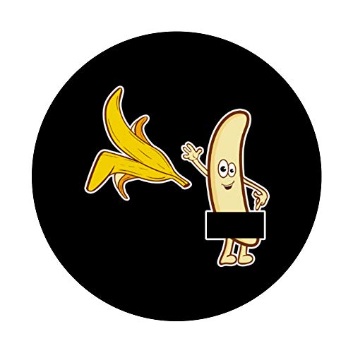 Naked Banana Funny Food Lovers Fruits Banana PopSockets Swappable PopGrip