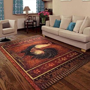 oHome Design Rustic Rooster Rug (Large)