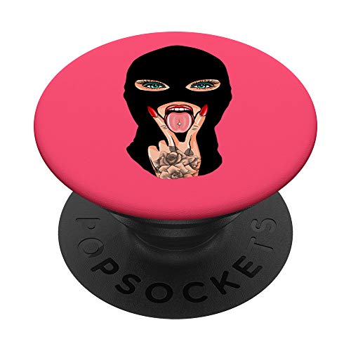 Girl Baby Baklava Mask Women Hip hop Gangster Rap PopSockets Swappable PopGrip