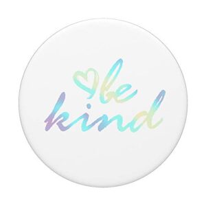 Rainbow Be Kind White PopSockets Swappable PopGrip