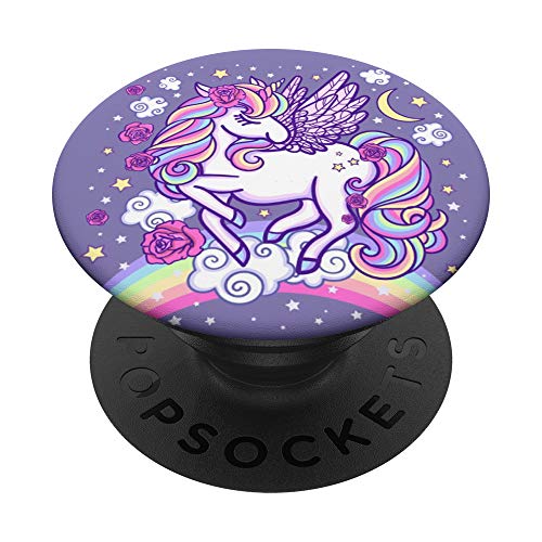 Unicorn Cute Kawaii Pretty Unicorn Gift for Girls Birthday PopSockets PopGrip: Swappable Grip for Phones & Tablets