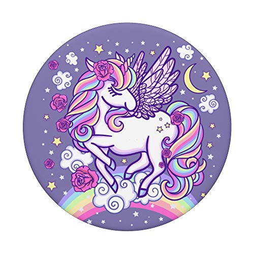 Unicorn Cute Kawaii Pretty Unicorn Gift for Girls Birthday PopSockets PopGrip: Swappable Grip for Phones & Tablets