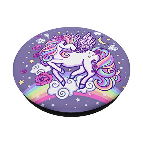 Unicorn Cute Kawaii Pretty Unicorn Gift for Girls Birthday PopSockets PopGrip: Swappable Grip for Phones & Tablets