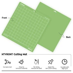 HTVRONT Cutting Mat for Cricut, 6 Pack Cutting Mat 12x12(StandardGrip, LightGrip, StrongGrip, FabricGrip) for Cricut Explore Air 2/Air/One, Variety Adhesive Sticky Cutting Mats Accessories for Cricut