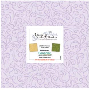 42 5 Inch Classic Scrolls & Blenders Charm Pack by Fabric Gallery