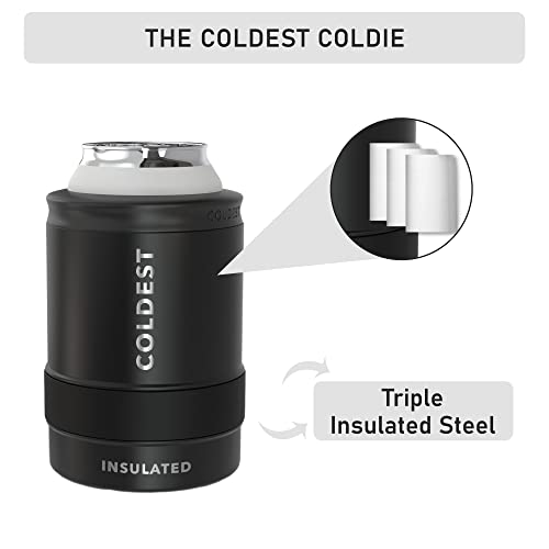 COLDEST Tall boy Can Cooler - Beer, Soda, Energy Drink | Vacuum Insulated Stainless Steel Drink Sleeve Holder for 16 oz Cans