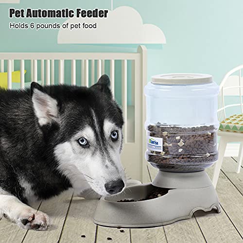 BLUERISE Dog Water Bowl Dispenser 100% BPA-Free Automatic Dog Feeder Gravity Refill Easily Clean Self Feeding Cat Water Dispenser for Small Large Pets Puppy Kitten Rabbit Bunny