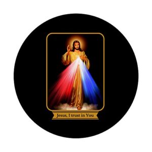 Divine Mercy Jesus I Trust In You Catholic PopSockets Swappable PopGrip