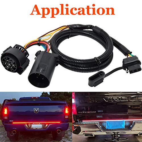 Oyviny Replacement 55384 USCAR 4-Pin Trailer Wiring Harness with USCAR 7 Way Connector 41 Inches Length Plug and Play Adapter