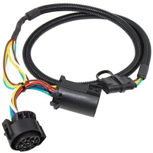 Oyviny Replacement 55384 USCAR 4-Pin Trailer Wiring Harness with USCAR 7 Way Connector 41 Inches Length Plug and Play Adapter