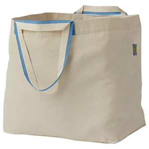 ikea spikrak carrier bag, large, cotton/natural luggage bag, storage bag, cotton bag, washable bag