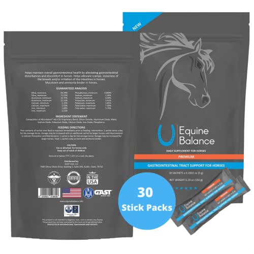 Equine Balance Premium Daily Supplement for Horses | Organic Advanced Bio-Nano Technology to Support Digestive Health | Improves Stamina | Immunity and Joint Support | 30 Day Supply | 5 oz