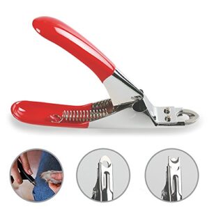 WeinaBingo Dog Cat Nail Clippers, Professional Pet Claw Trimmer, Dog Toes Cutter Grooming Tools with Nail File, Sharp Stainless Steel Blade, Ergonomic Handle for Small Medium Big Breeds Animals Pets