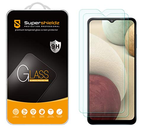 Supershieldz (2 Pack) Designed for Samsung Galaxy A13 5G / Galaxy A12 Tempered Glass Screen Protector, Anti Scratch, Bubble Free