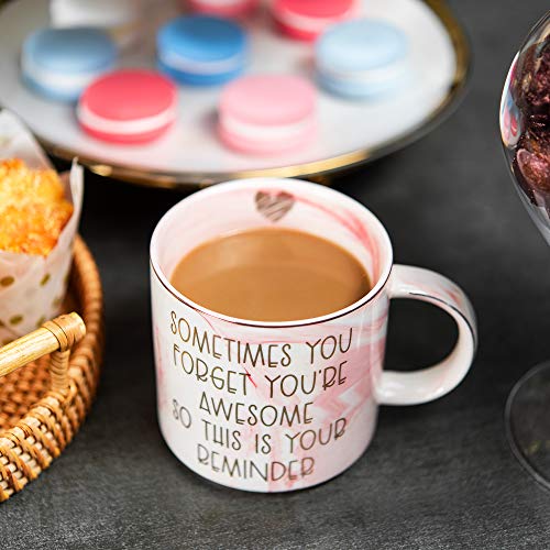 Thank You Gifts for Women - Funny Gifts Ideas for Friends, Coworkers, Boss, Employee, Mom, Mentor - Inspirational, Thoughtful, Birthday, Friendship, Graduation Presents for Her - Ceramic Coffee Cup