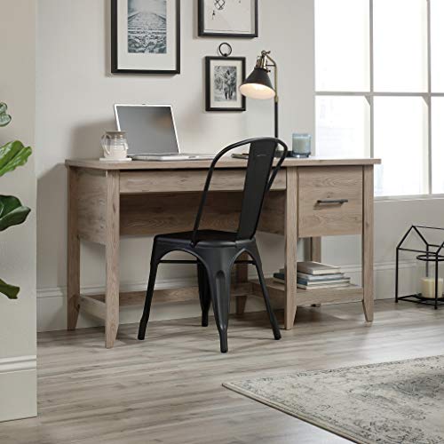 Sauder Summit Station Desk, L: 52.09" x W: 19.29" x H: 29.02", Laurel Oak Finish